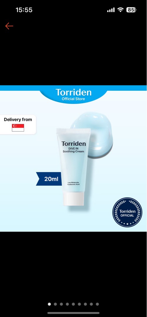 Torriden Mini Dive in Soothing Cream 20 ml, Beauty & Personal Care ...