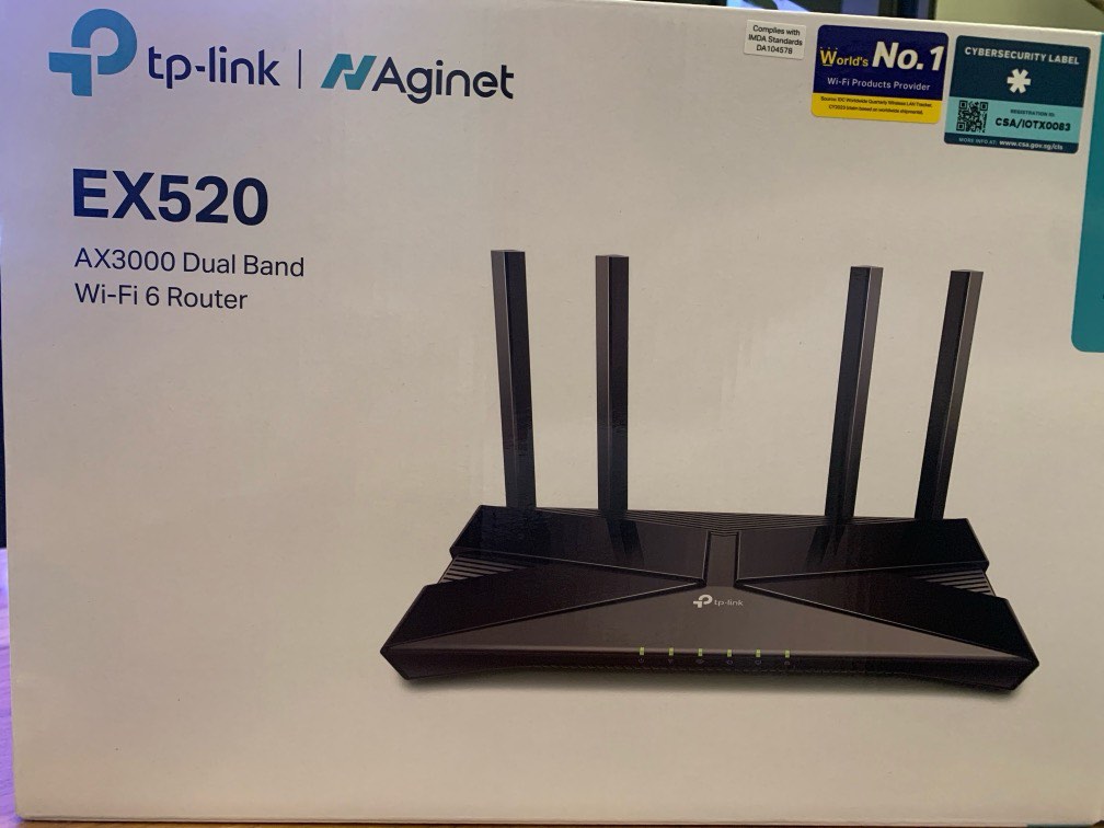Tp-link EX520 wifi 6 router, Computers & Tech, Parts & Accessories ...