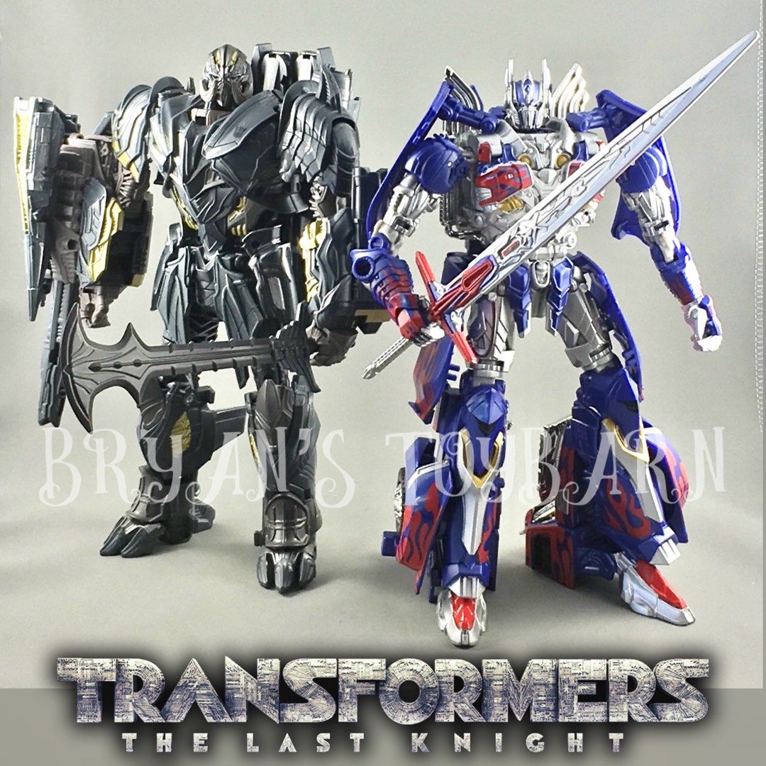 Transformers The Last Knight Calibur Optimus Prime TLK-15 Limited Edition & Megatron TLK-19 ...