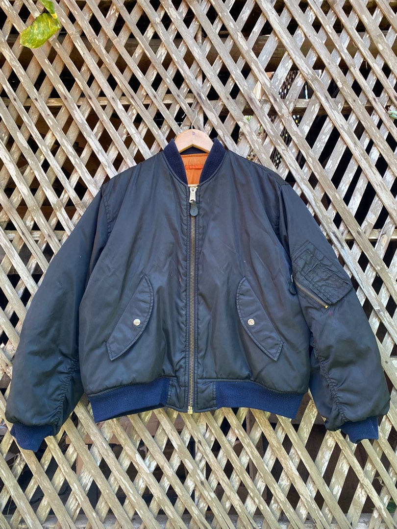 USAF MA-1 Flight Bomber Jacket Reversible, Men's Fashion, Coats ...