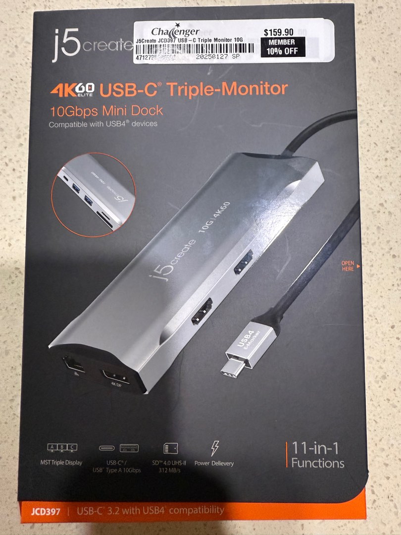 USB-C Triple Monitor for Windows, Computers & Tech, Parts & Accessories ...