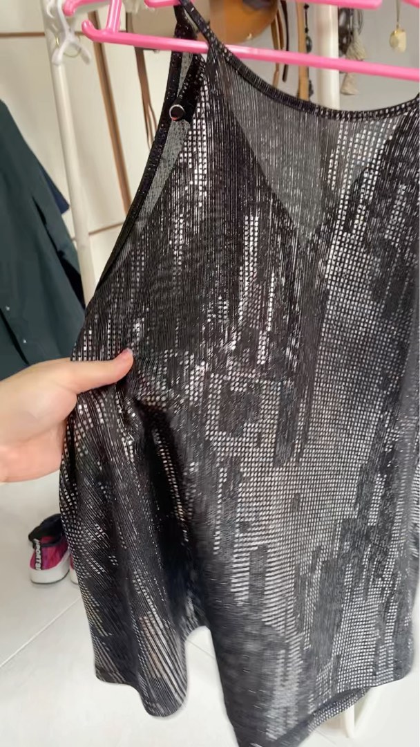 Valley Girl Sequin Top, Women's Fashion, Tops, Blouses on Carousell