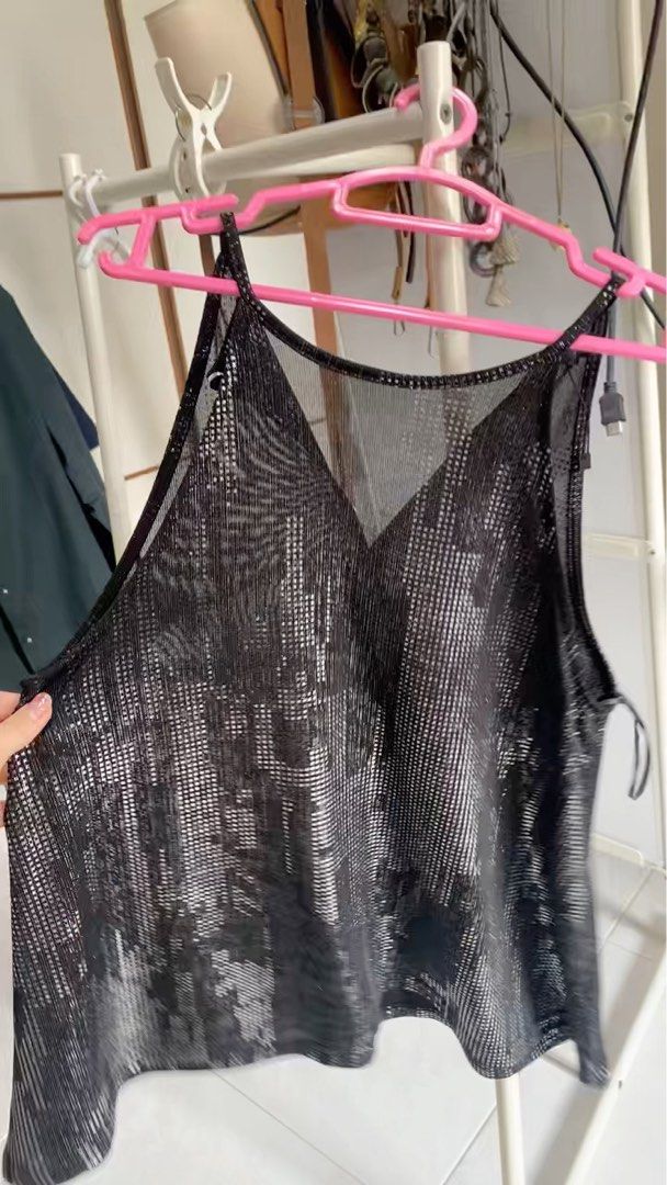 Valley Girl Sequin Top, Women's Fashion, Tops, Blouses on Carousell