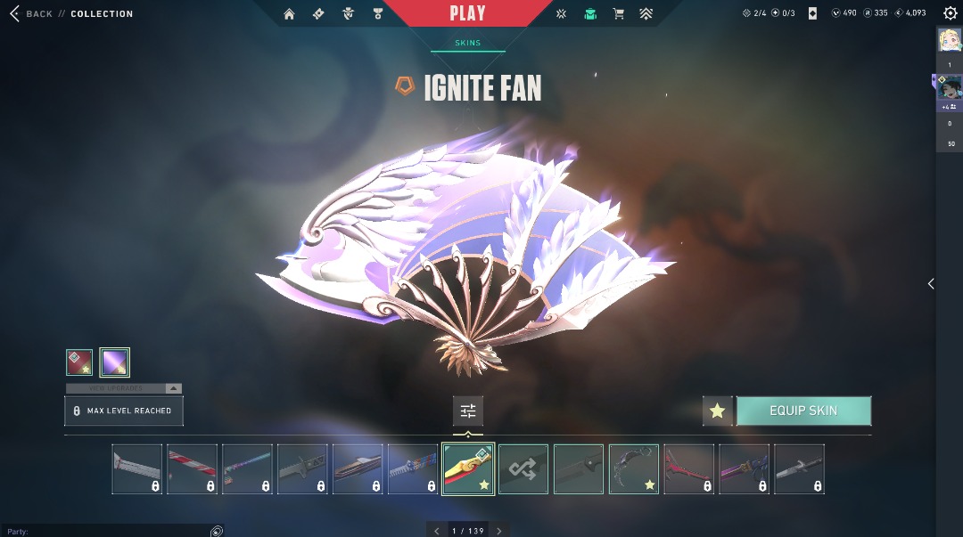 Valorant Account w Ignite Fan(limited), reaver karambit, reaver vandal ...