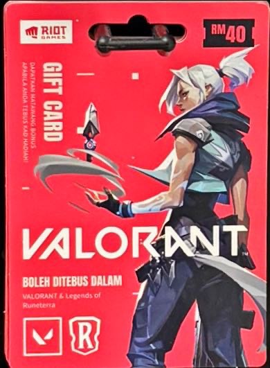Valorant Riot RM40 Gift Card, Video Gaming, Gaming Accessories, Game ...