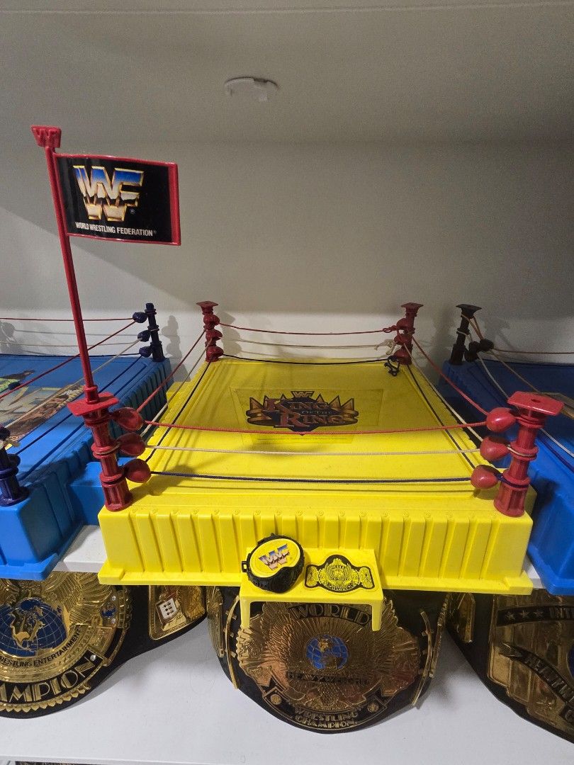 VERY RARE! WWE WWF Wrestling ring Hasbro, Hobbies & Toys, Toys & Games ...