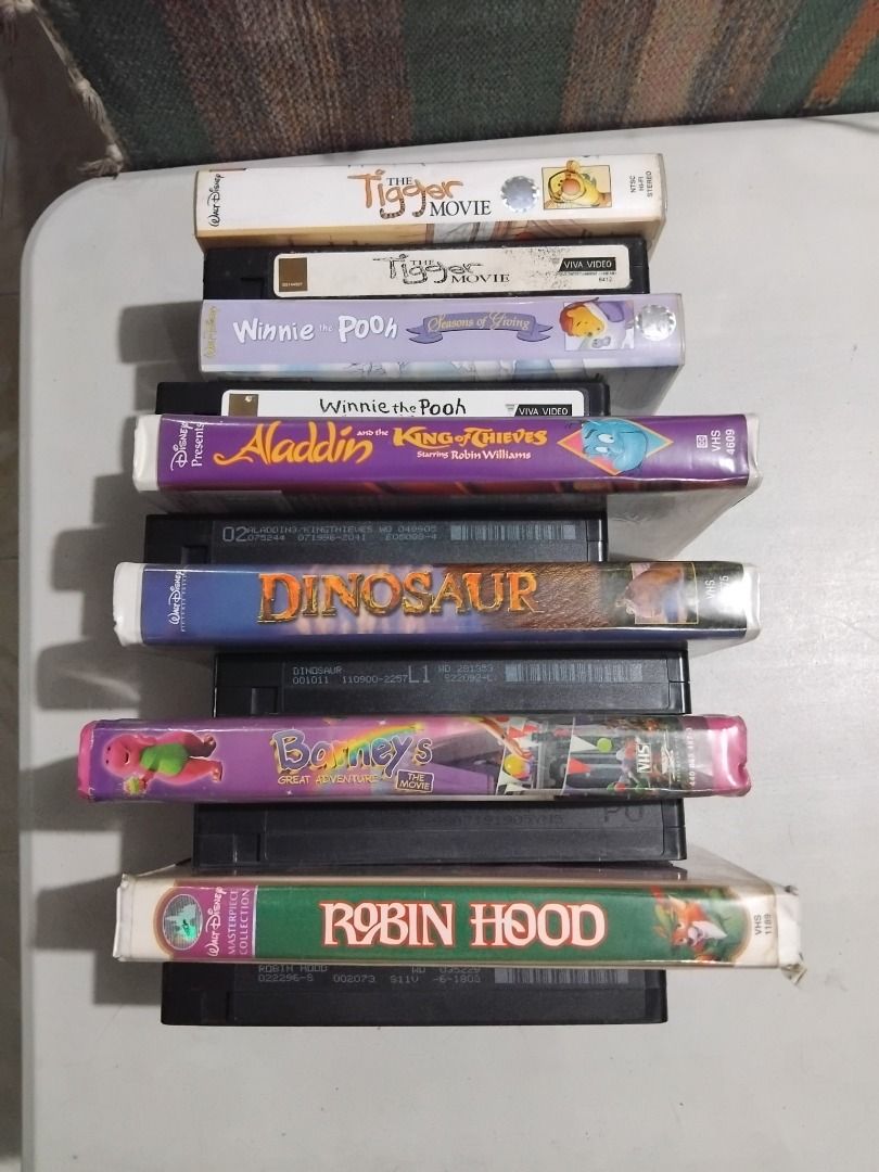 VHS bundle of 6 Cartoons/Animated Movies - Tigger Movie, Winnie the ...