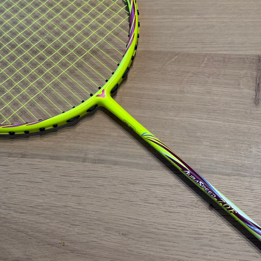 Victor Auraspeed 70F Badminton Racquet, Sports Equipment, Sports ...