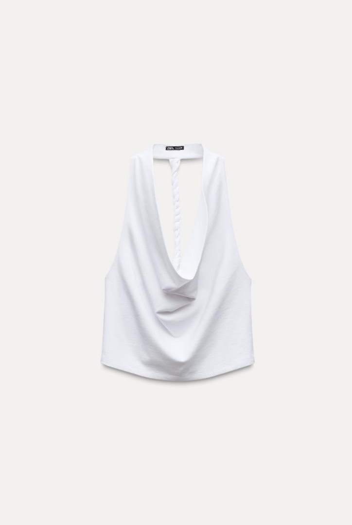 Zara halter top, Women's Fashion, Tops, Sleeveless on Carousell