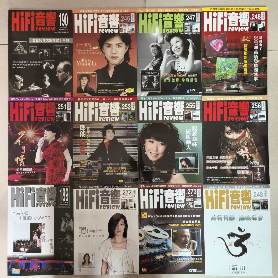 明星 音響 雜誌 Hi Fi Review - 專業影音評測月刊 歌手 CD DVD 發燒碟 推介 ...張信哲 李克勤 譚詠麟 郭富城 張學友 劉德華 張國榮 陳百強 方大同 張敬軒 陳奕迅 ...