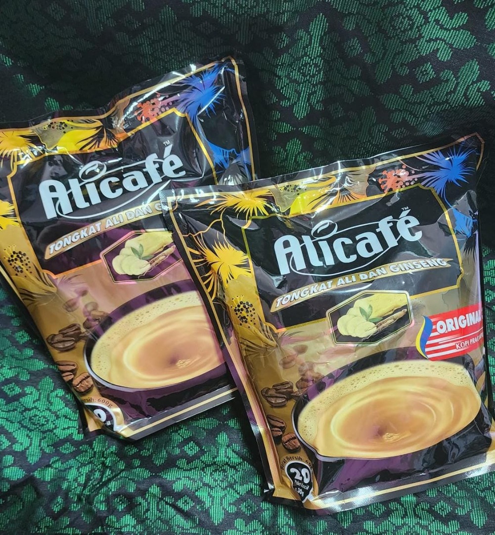 Alicafe Instant Coffee Packets with Tongkat Ali & Ginseng, Arabica ...