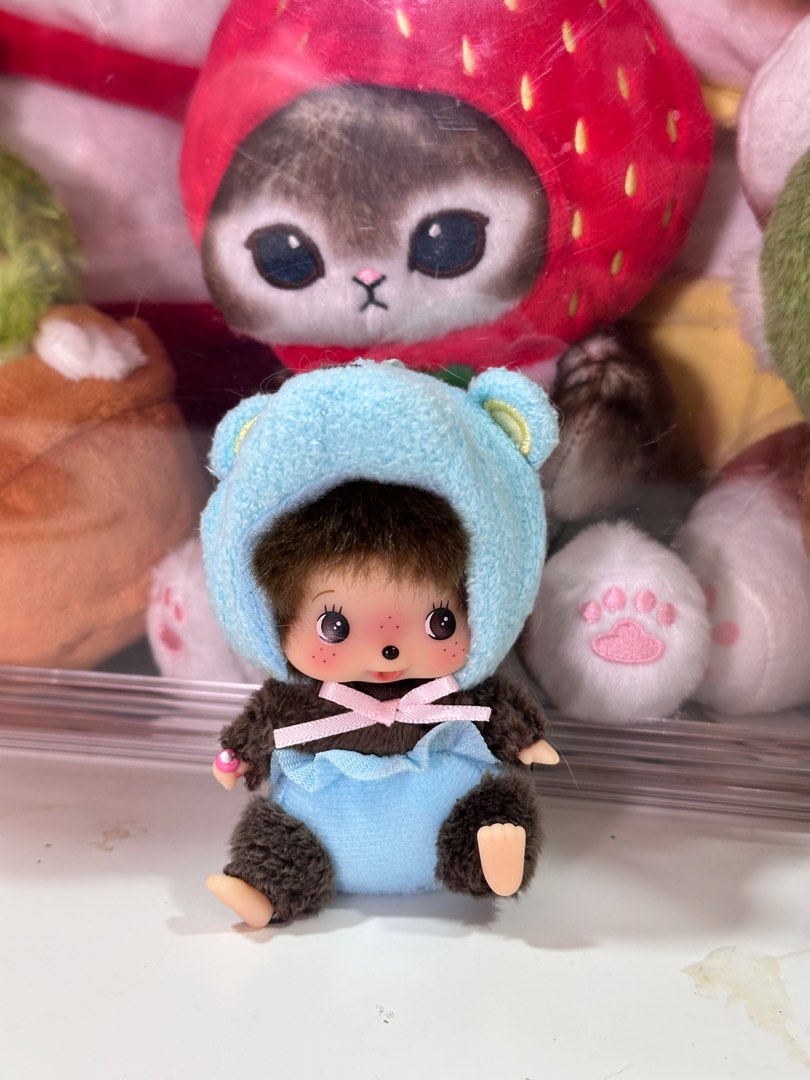 Bebichhichi Monchhichi Monchichi Blue Bear Charm, Hobbies & Toys, Toys ...