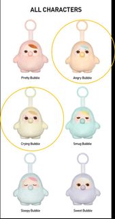 [100% Authentic] POP MART PUCKY BEANIE BUBBLE UP SERIES-Plush Pendant ...