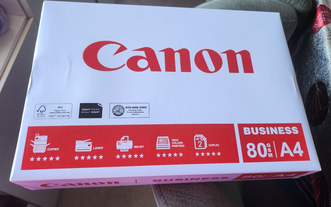Canon Printer Paper 210 x 297 - 1 ream (500 sheets), Hobbies & Toys ...