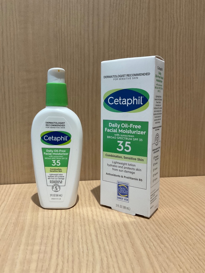 Cetaphil Oil-Free Facial Moisturiser with SPF 35, Beauty & Personal ...