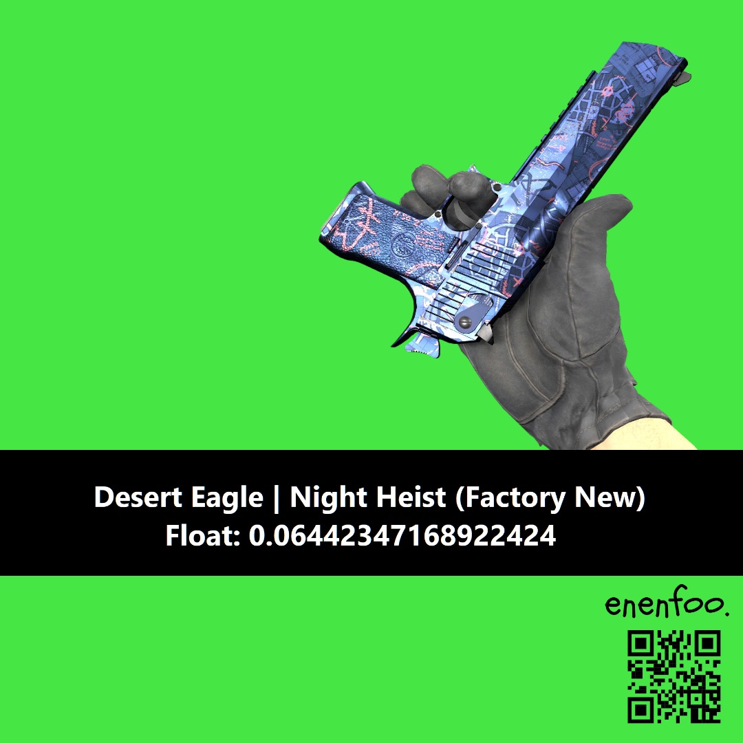 DESERT EAGLE NIGHT HEIST FN FACTORY NEW CS2 SKINS KNIFE ITEMS CSGO COUNTER STRIKE SOURCE 2 CS ...