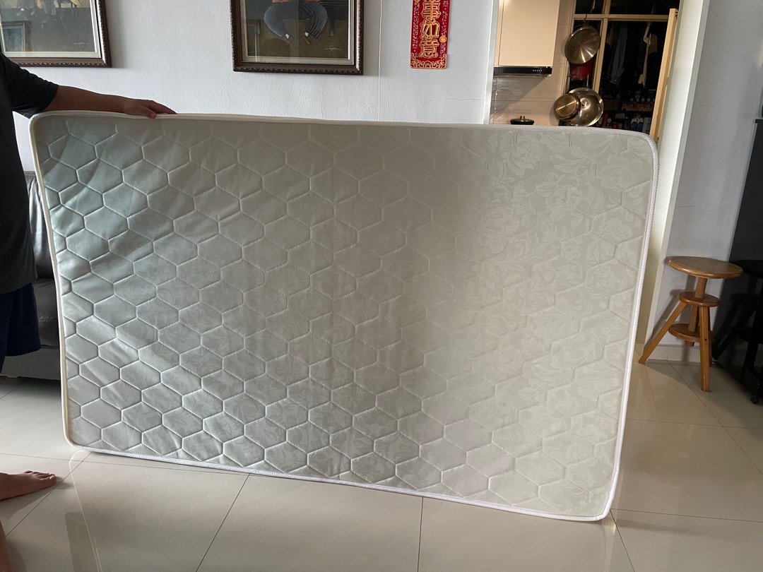 Hard Thin Mattress 120 x 190 x 2.5, Furniture & Home Living, Furniture ...