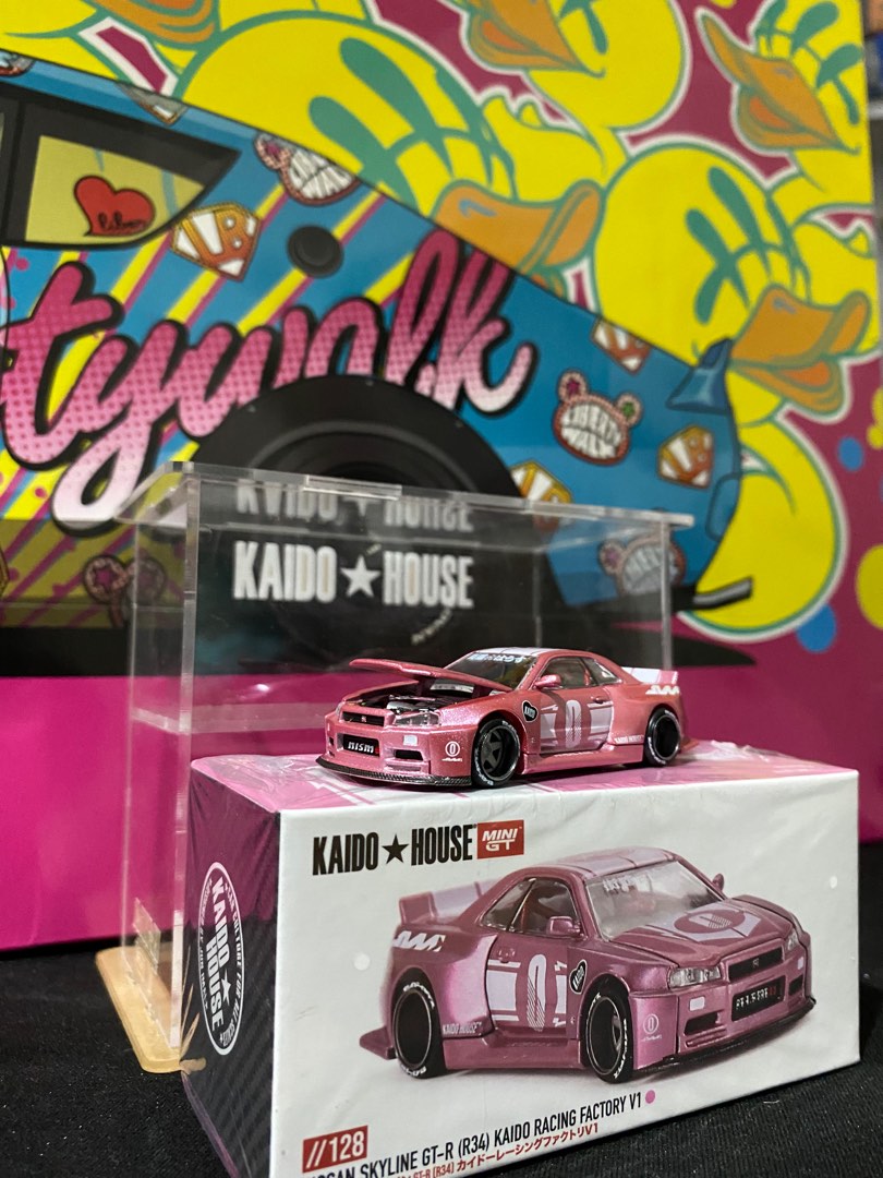 Kaido House - Nissan Skyline R35 (Pink) Free Used Acrylic Case, Hobbies ...
