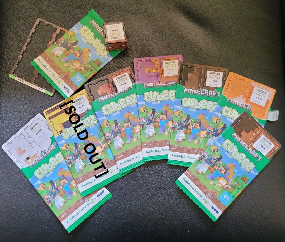 [限定Limited] 澳洲Woolworths + BIG W Minecraft Cubeez™ Blocks 立體方塊拼圖 積木 ...