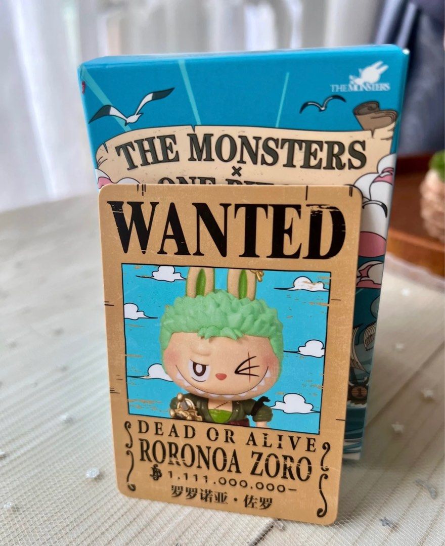 Popmart Labubu X One Piece Zoro Blind Box, Hobbies & Toys, Toys & Games ...