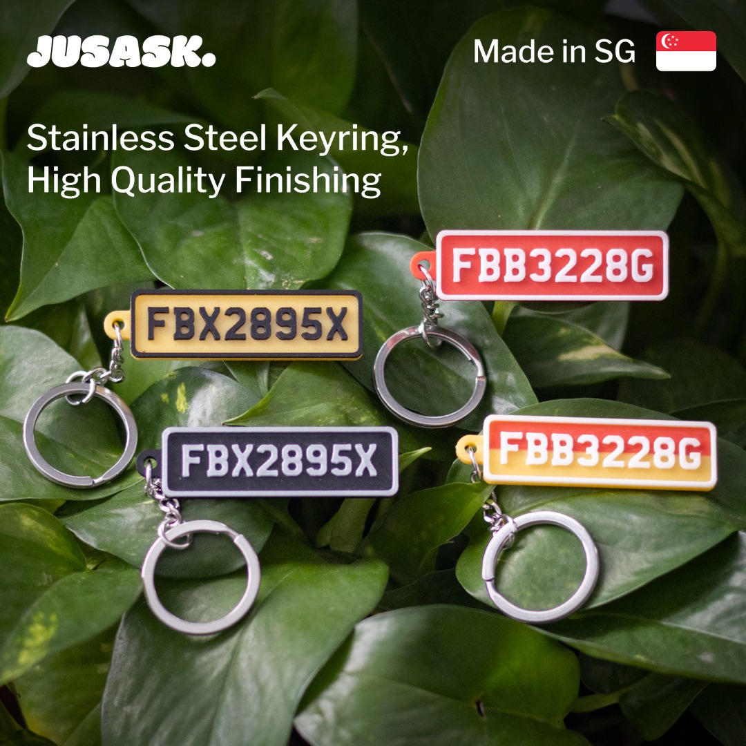 Custom License Number Plate Keychain for Cars, Motorcycles, PMDs ...