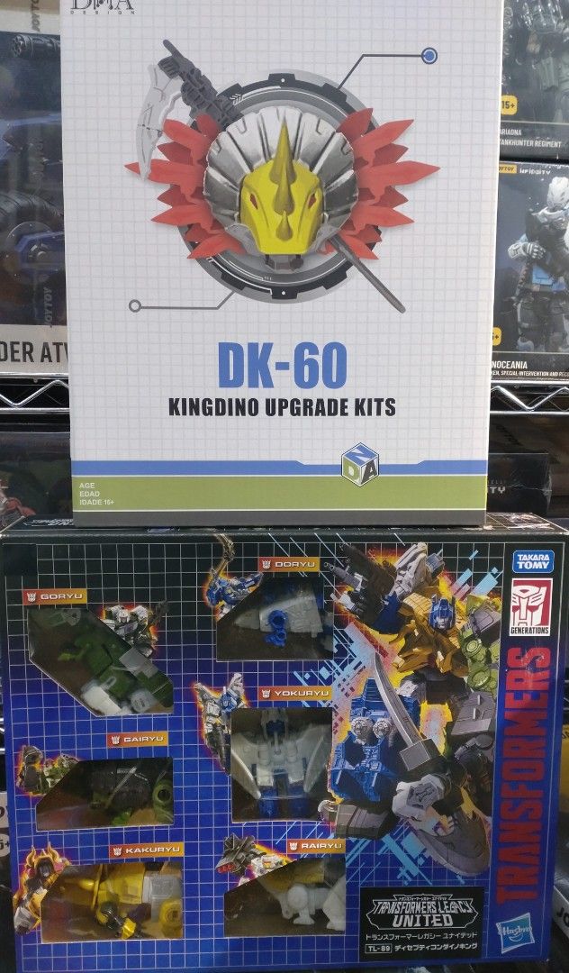 日版 Takara Tomy - Transformer - TL-89 DinoKing + DNA DK-60 Upgrade Kits ...