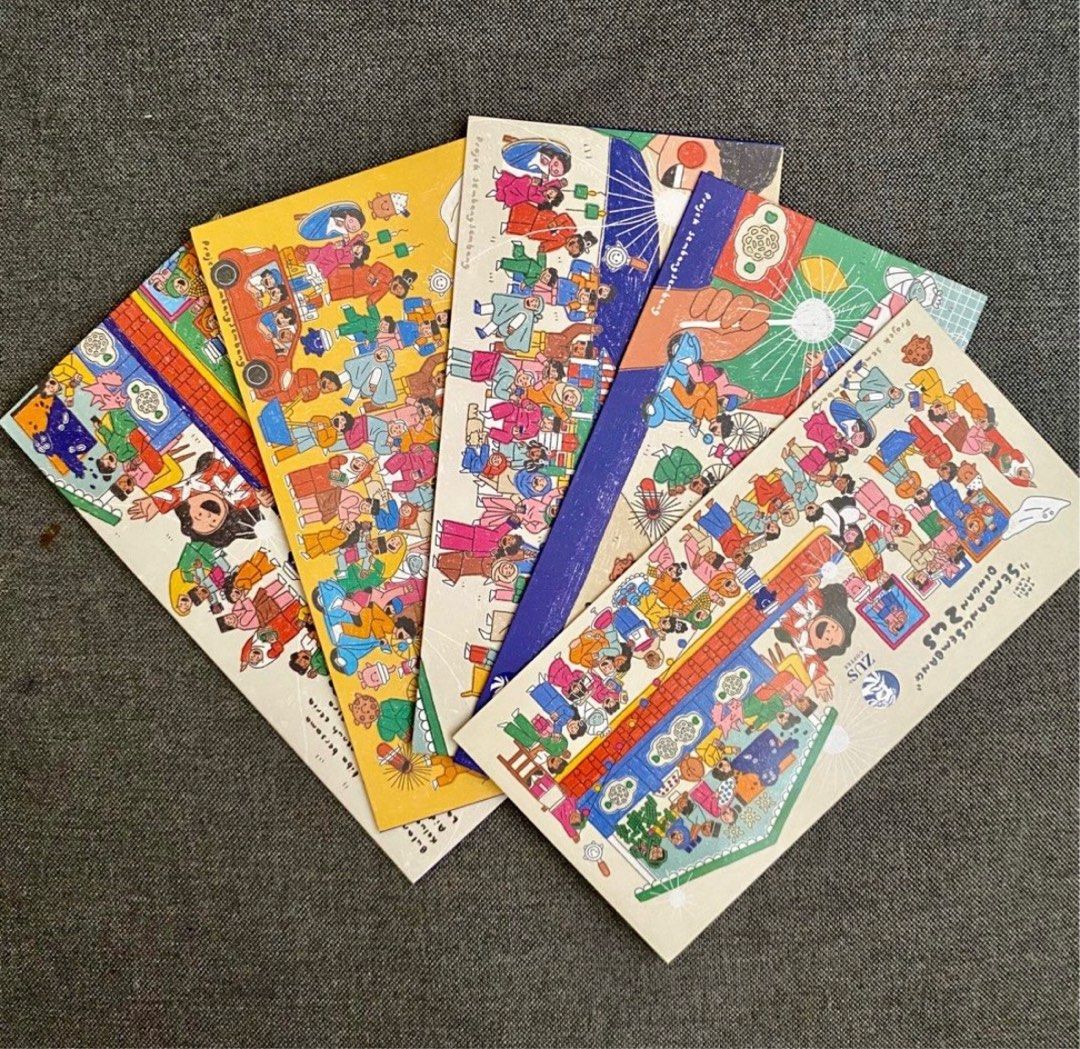 Zus x Project sembang-sembang sampul raya + cup sleeve + Zus paper bag ...