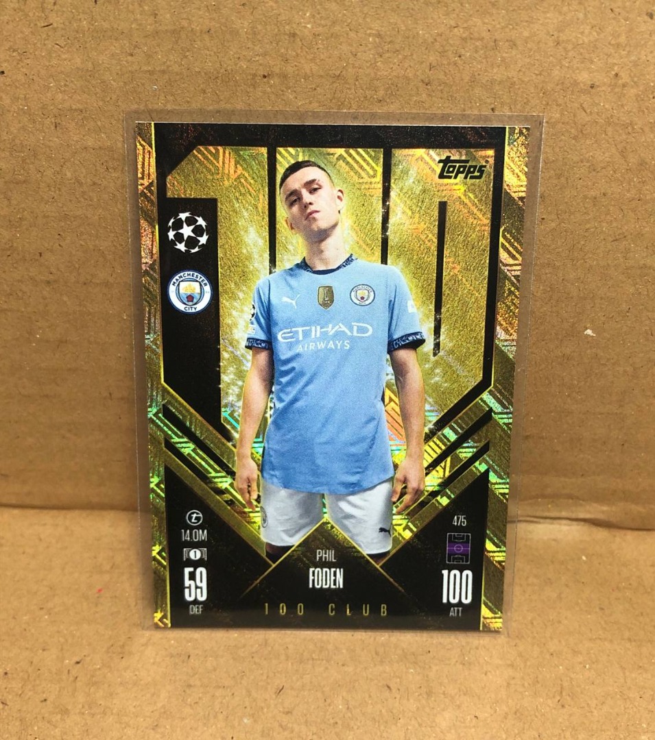 100 Club Match Attax 24/25 Foden Man City, Hobbies & Toys, Toys & Games ...