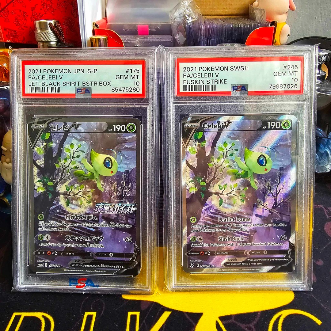 PSA 10 2021 Celebi V Jet Black Spirit Promo Alt Art 175/S-P & Celebi V ...