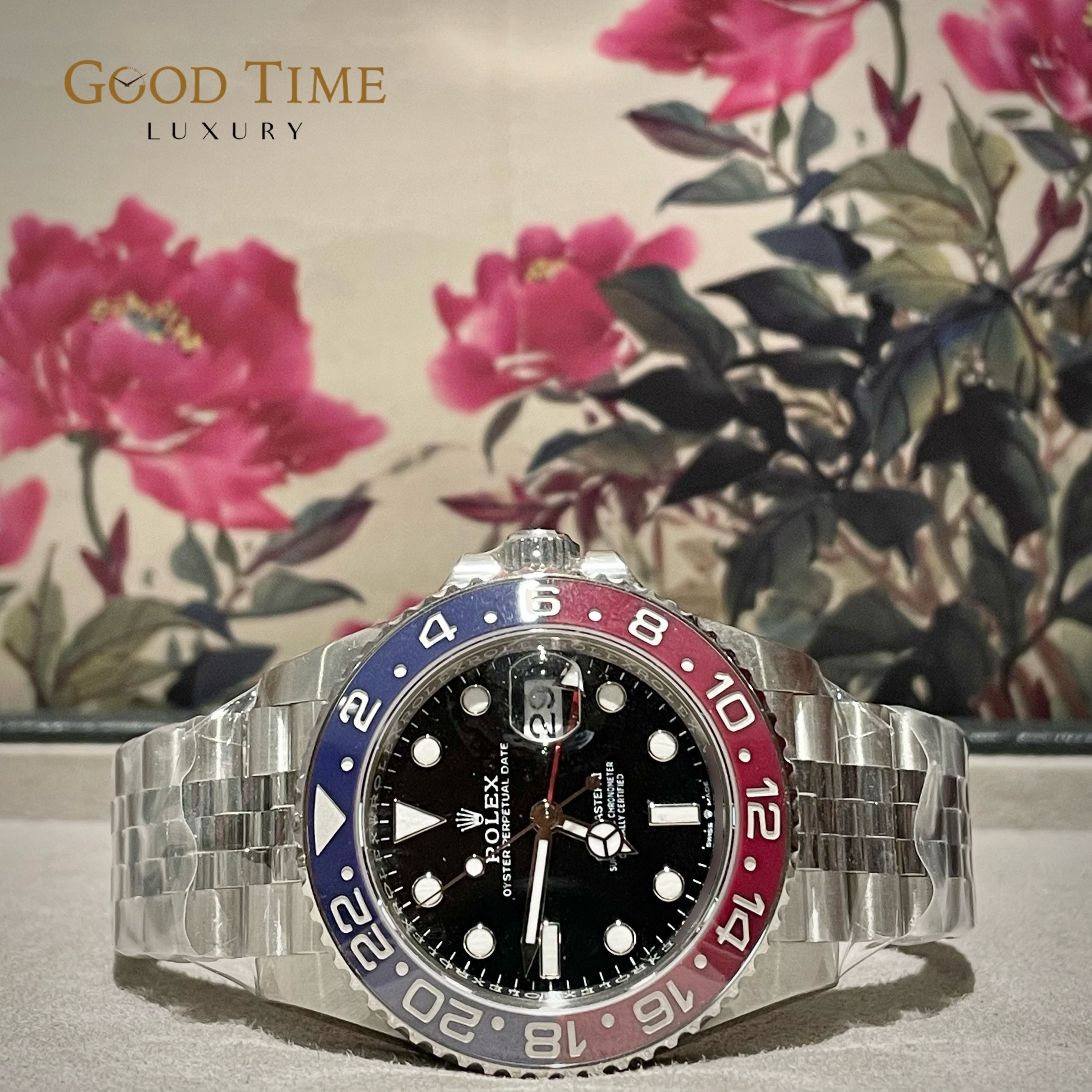 2023 JUL BNIB Full Sticker Rolex Pepsi 126710BLRO GMT Master II Jubilee ...
