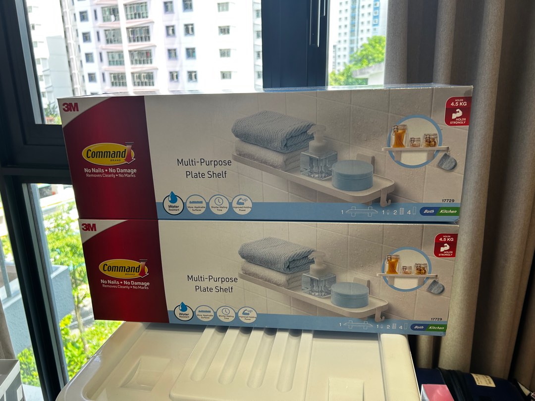 3M Multi-Purpose Plate Shelf, Furniture & Home Living, Bathroom ...
