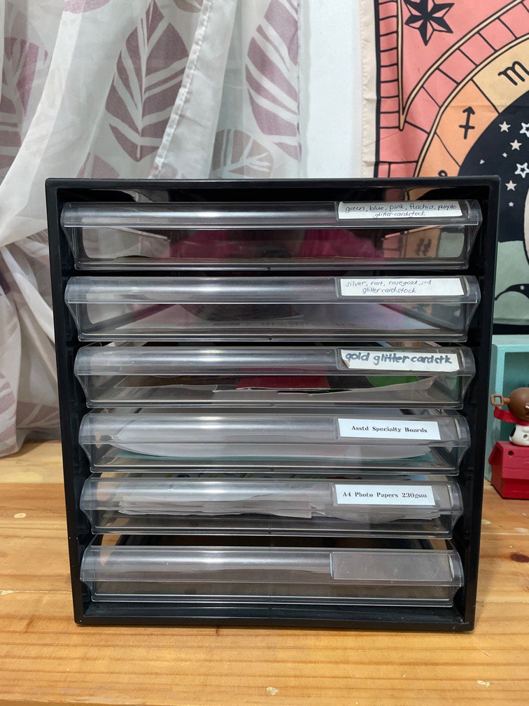 6-layer acrylic document drawer, Furniture & Home Living, Office ...