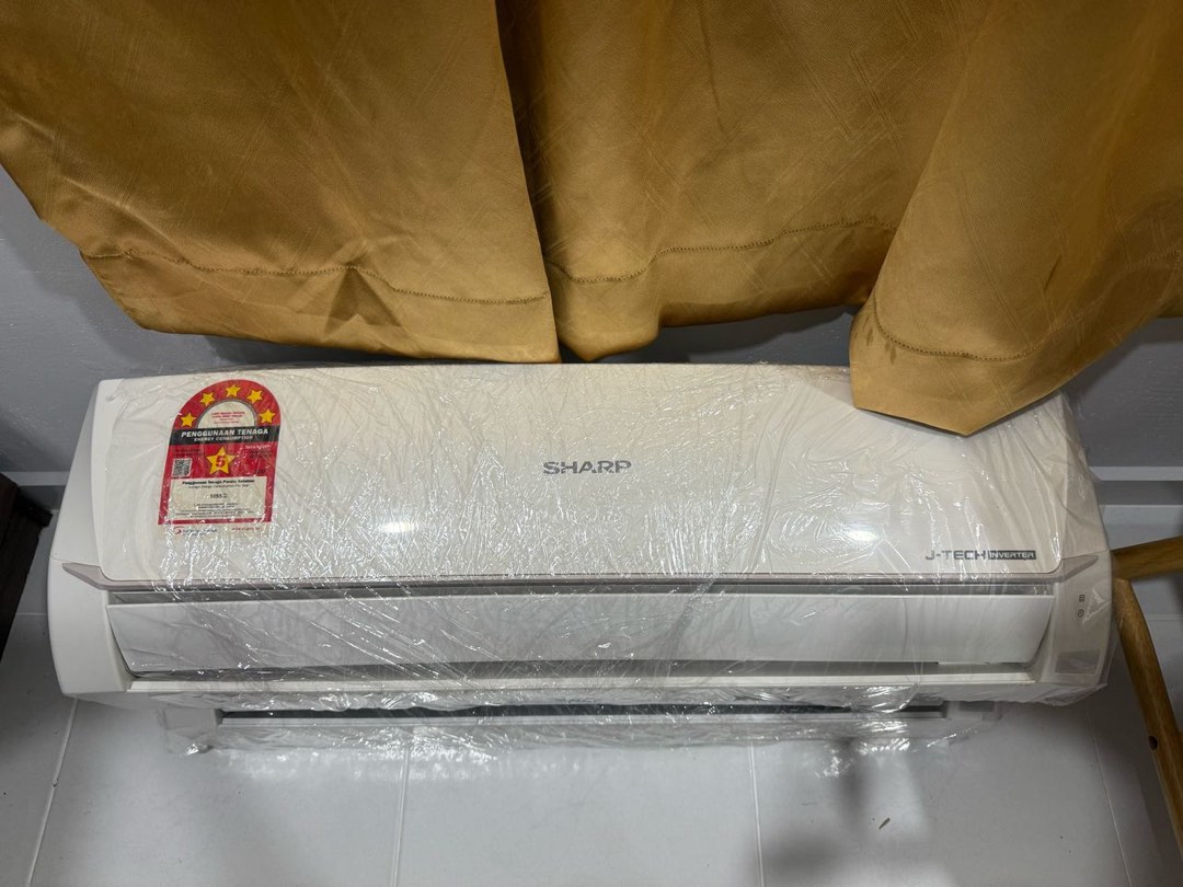 Aircond Sharp 1.5 hp Inverter untuk diletgo, TV & Home Appliances, Air ...