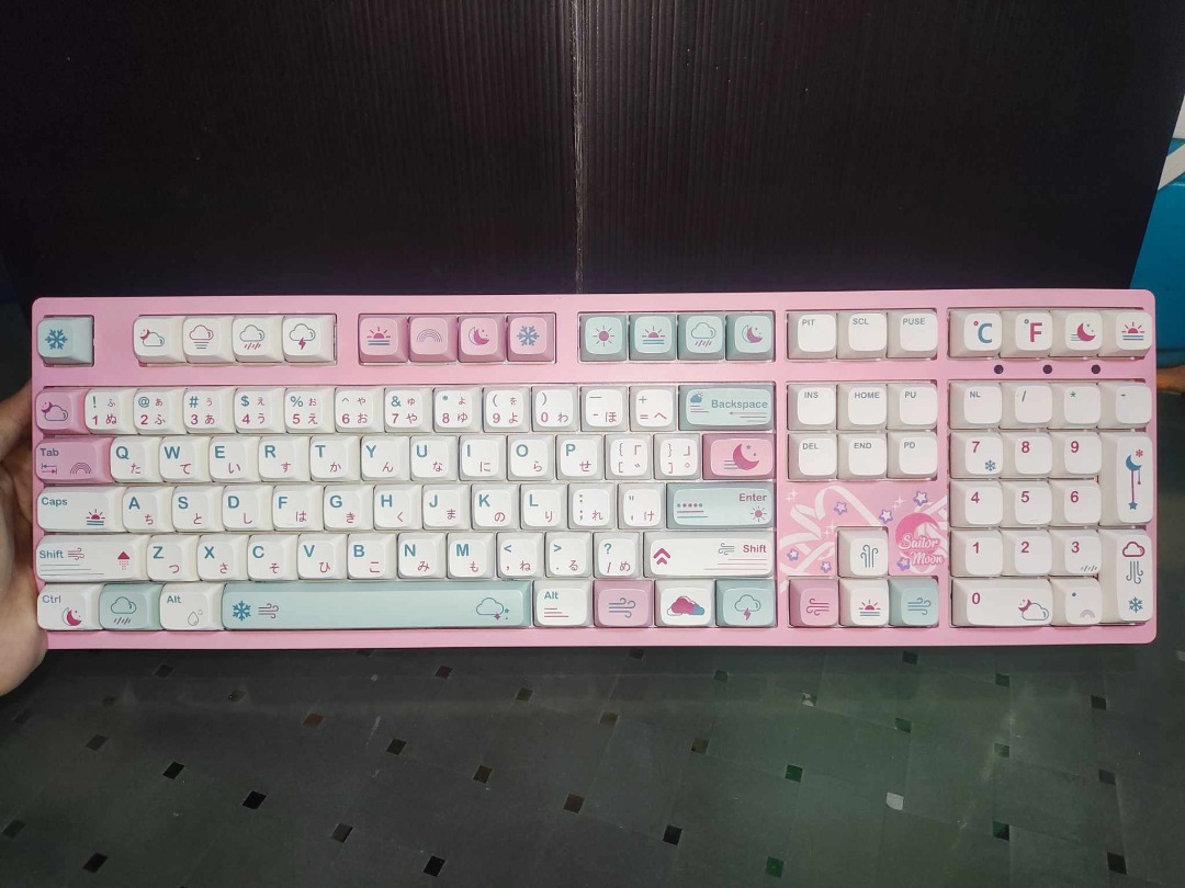 AKKO 3108RF Sailor Moon Crystal Wired / Wireless Japanese Keyboard ...