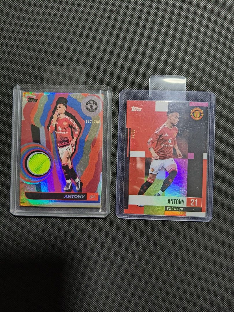Antony Topps team set Manchester united patch relic /250 and numbered ...