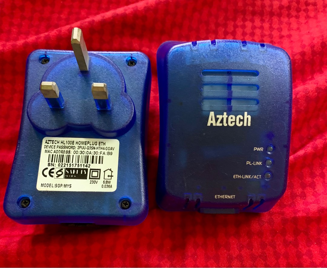 AZTECH Home WiFi Power-line Modem, Computers & Tech, Parts ...