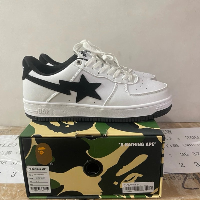 bape x jjjhound white black, Men's Fashion, Footwear, Sneakers on Carousell
