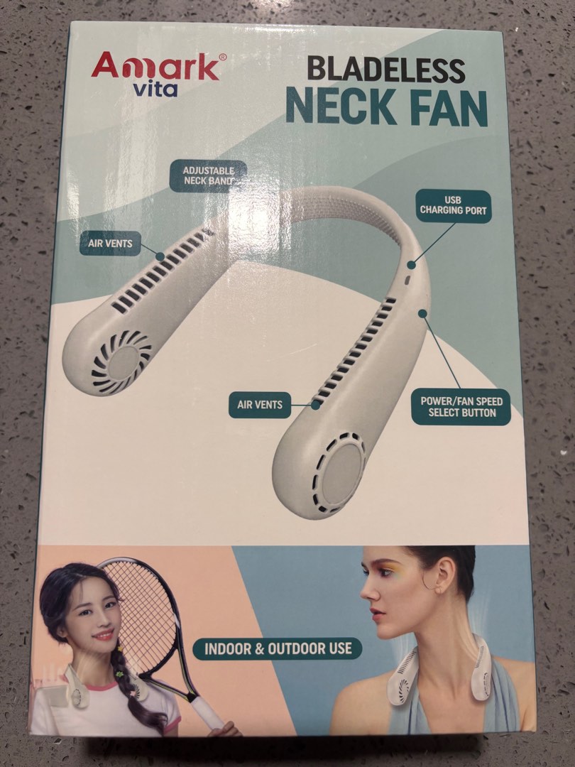 Brand New Bladeless Neck Fan - In Box, Hobbies & Toys, Travel, Travel ...