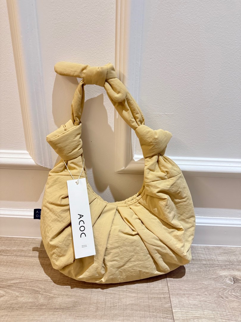 Brand new with tags Korean ACOC Croissant Mustard Yellow Shoulder Bag ...