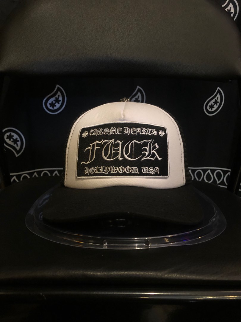 Chrome hearts Tracker cap F*CK Design, Men's Fashion, Watches ...