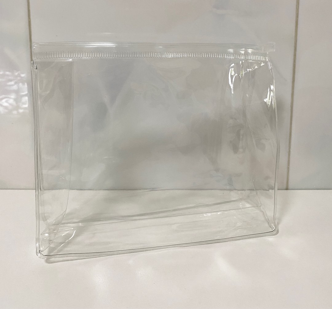 Clear Transparent PVC Ziplock Travel Toiletries Bag Pouch, Women's ...