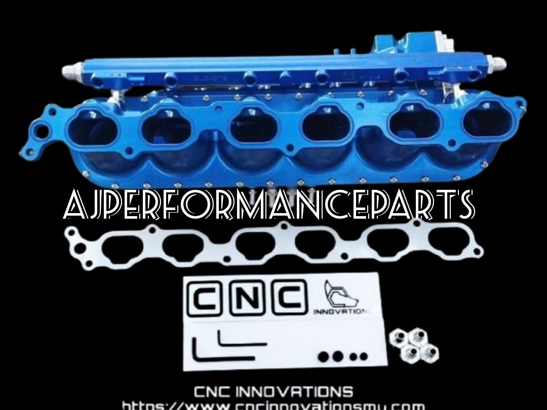 CNC INNOVATIONS BILLET DUAL PLENUM INTAKE MANIFOLD SET ANODIZED BLUE ...