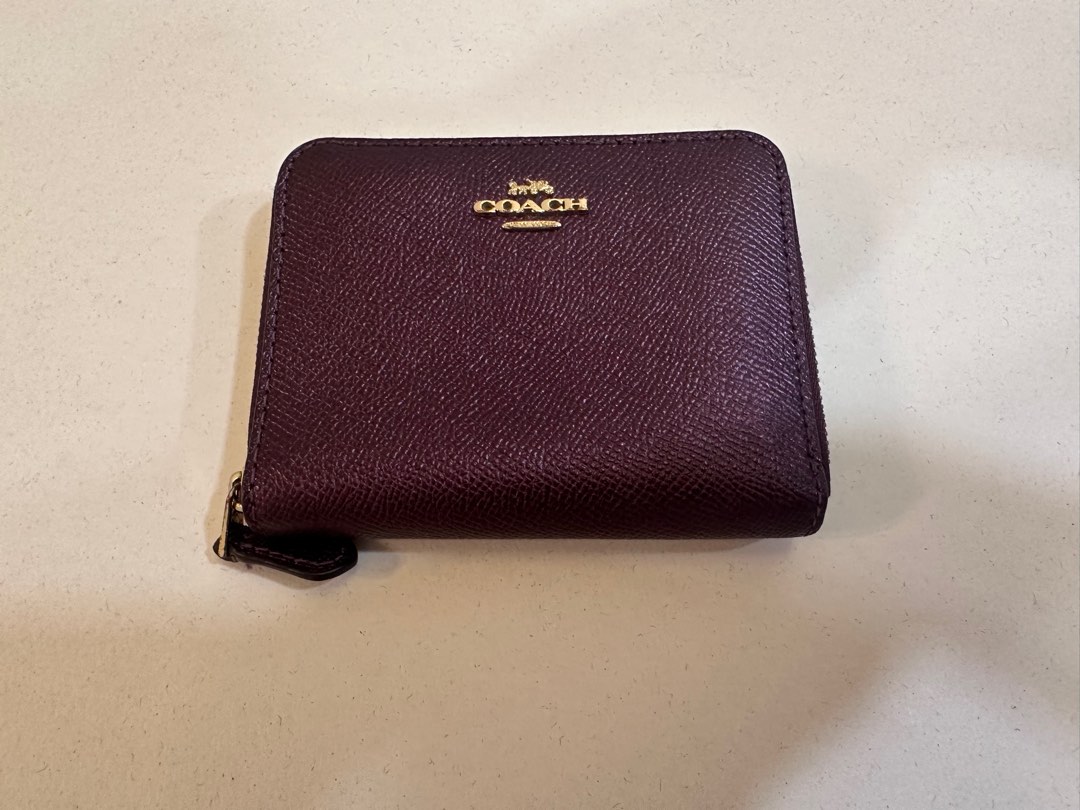 Coach wallet in Purple Color compact wallet, Women's Fashion, Bags ...