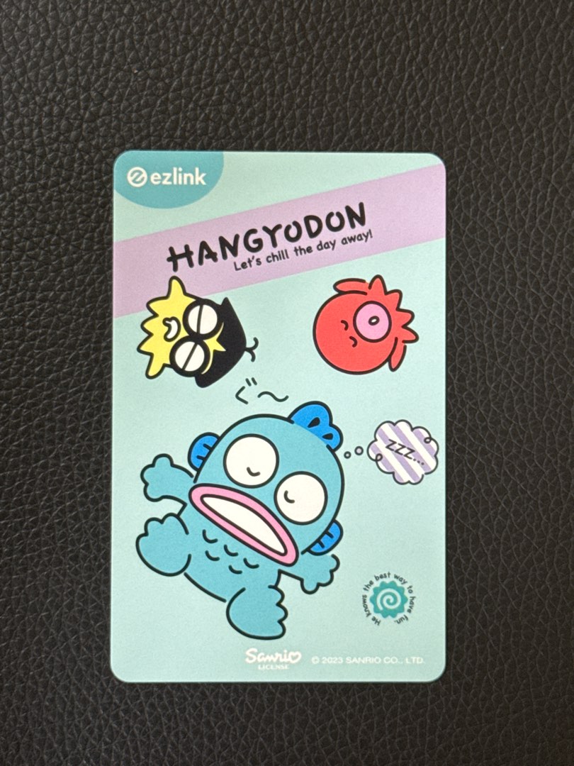 Cute Sanrio Hangyodon Chilling Ezlink Card, Hobbies & Toys, Memorabilia ...