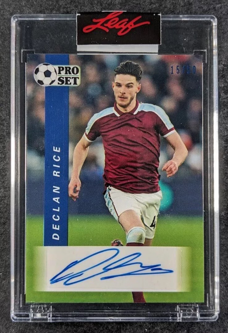 Declan Rice Auto Card, Hobbies & Toys, Memorabilia & Collectibles, Fan ...