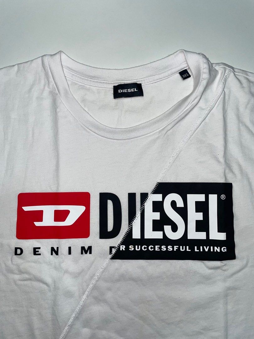 Diesel Rare desigm cross stitches fabric Diesel big logo spellout Size ...