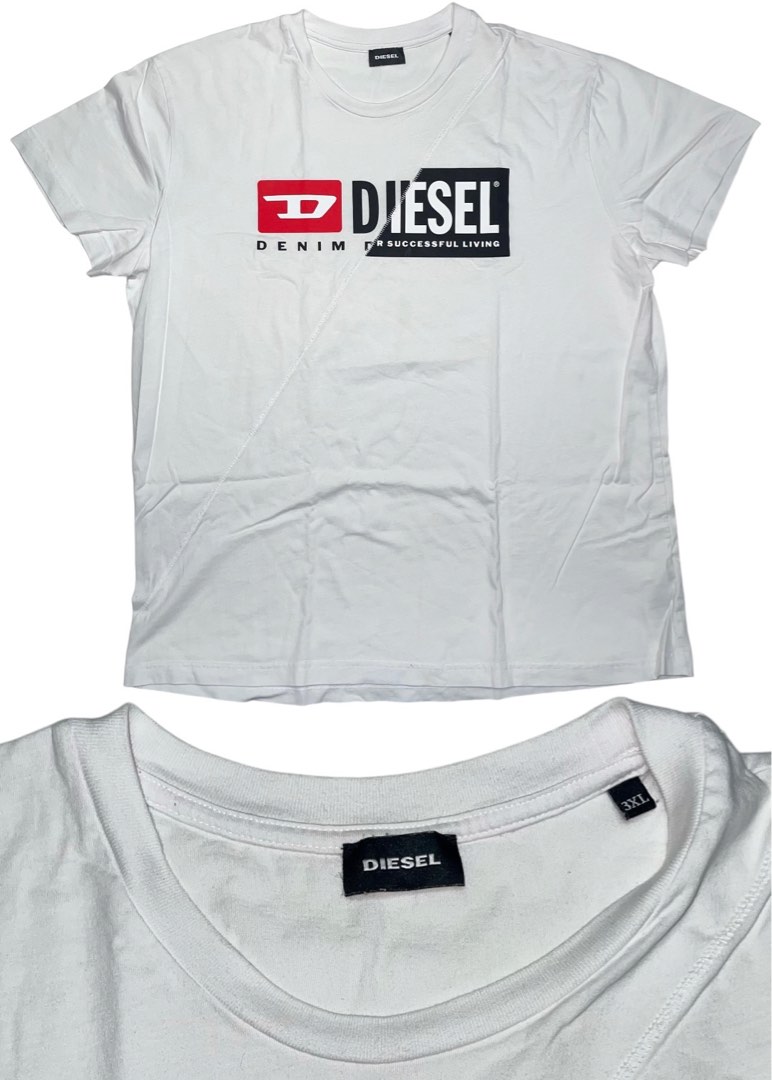 Diesel Rare desigm cross stitches fabric Diesel big logo spellout Size ...