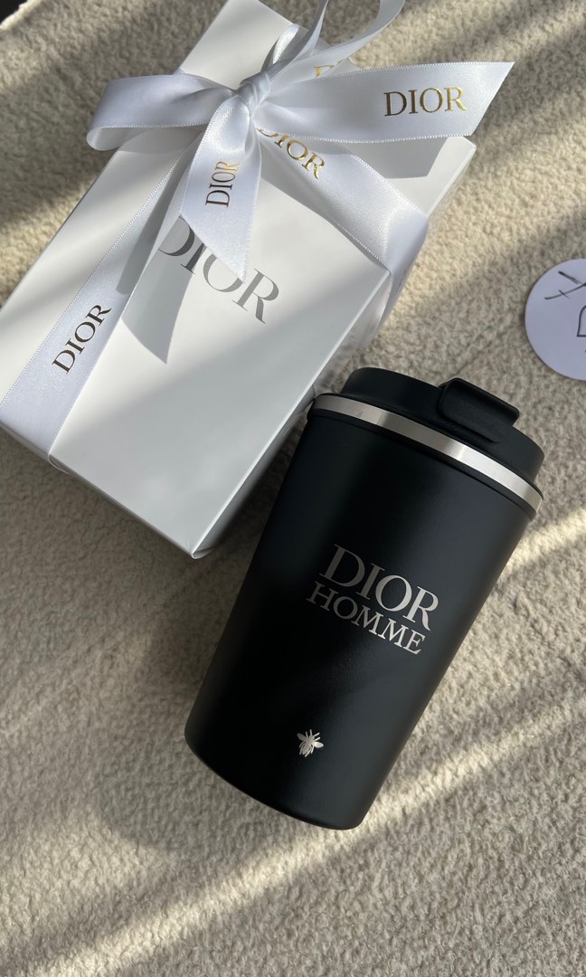Dior homme / tumbler coffee with box and ribbon, Furniture & Home ...