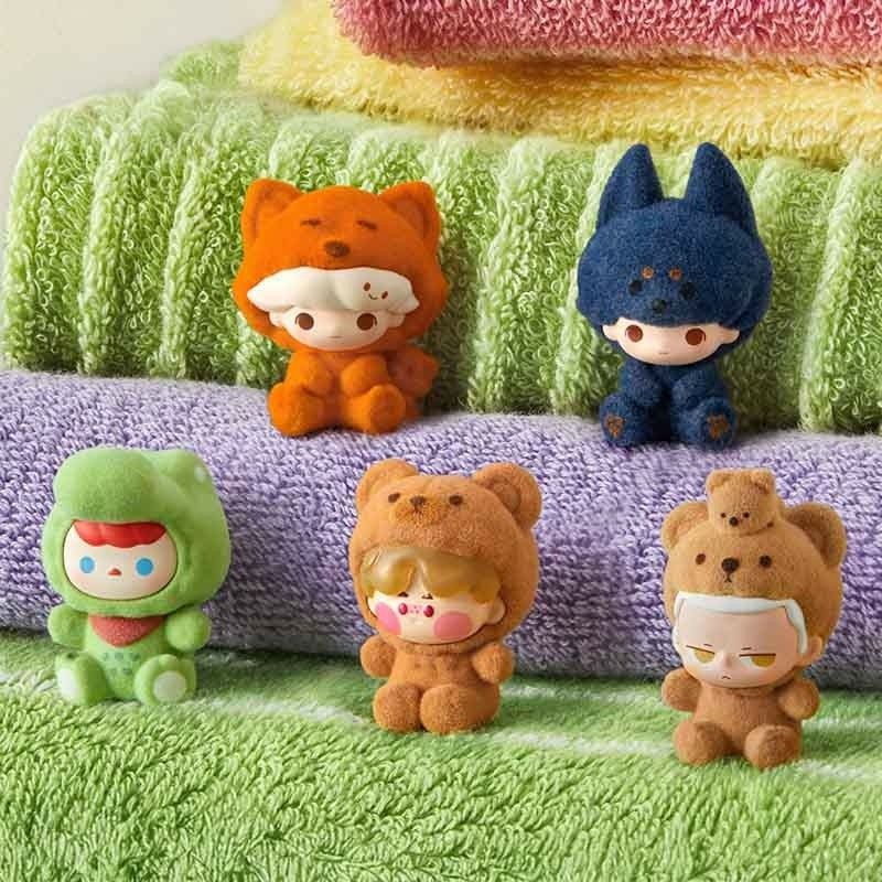 [EXCLUSIVE! POPMART] POPMART POPBEANS PAJAMA PARTY FURRY VELVETY SERIES ...