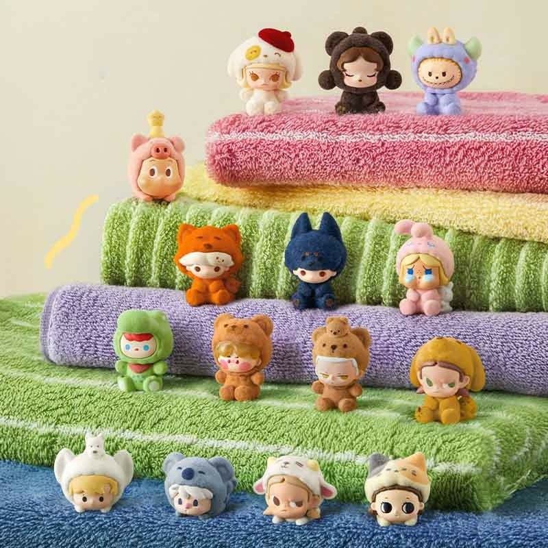 [EXCLUSIVE! POPMART] POPMART POPBEANS PAJAMA PARTY FURRY VELVETY SERIES ...